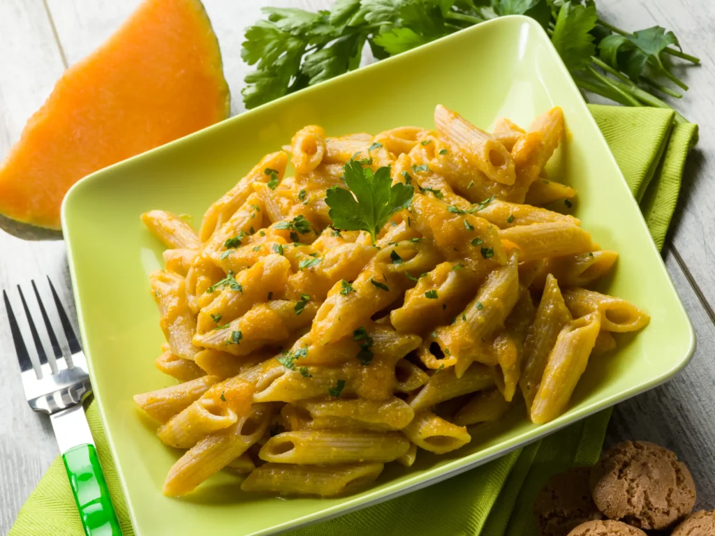 Pasta con zucca e prosciutto - Nutrizione Sana
